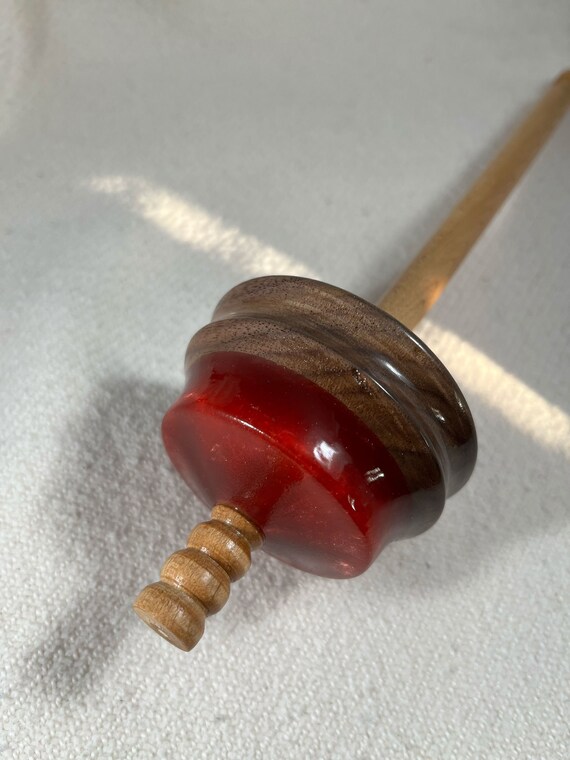 Drop Spindle for Plying Resin and Black Walnut Plus 1 Oz. - Etsy