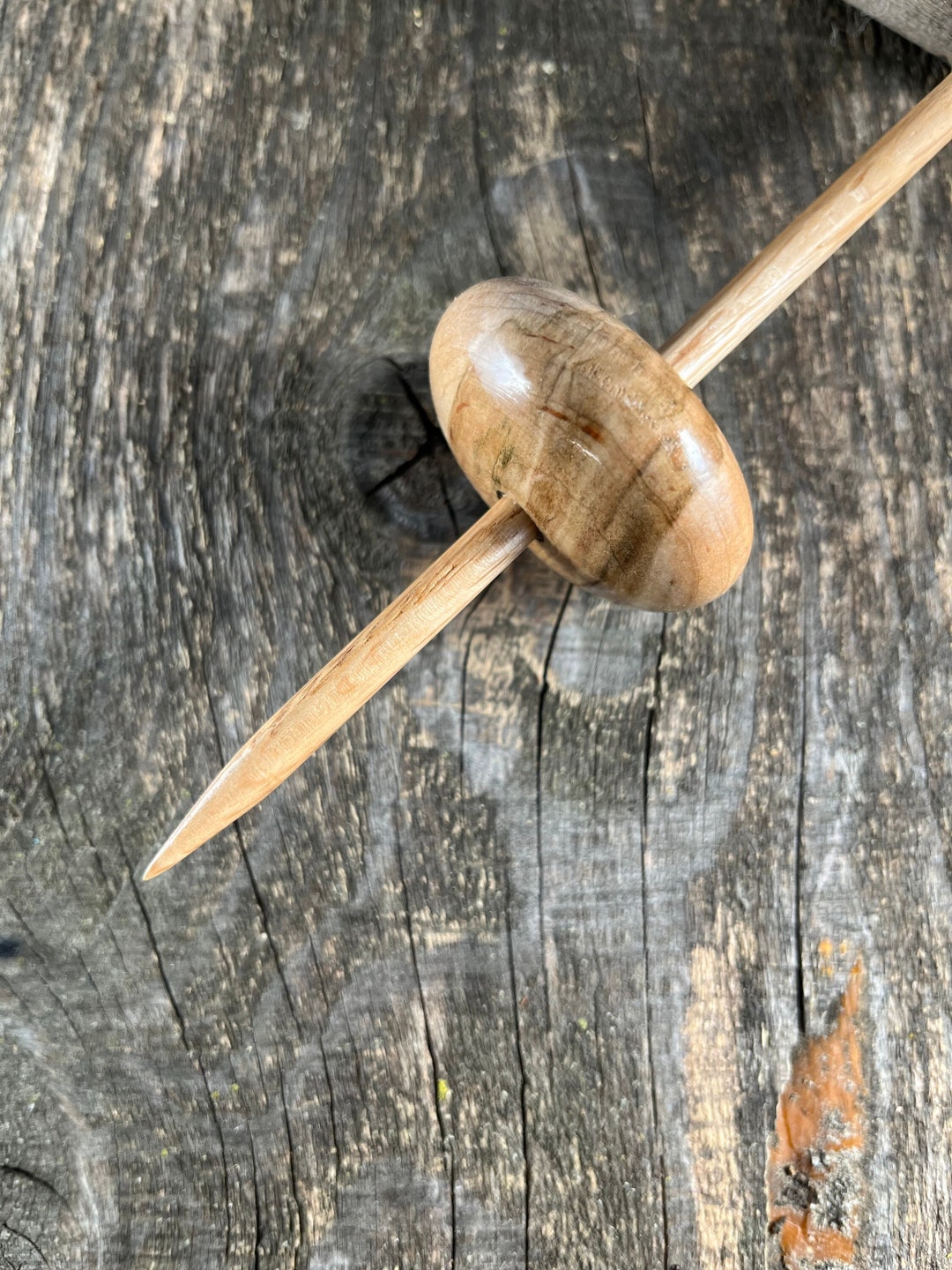 Drop Spindle, Medieval Style, for Spinning Wool in Ambrosia Maple - Etsy