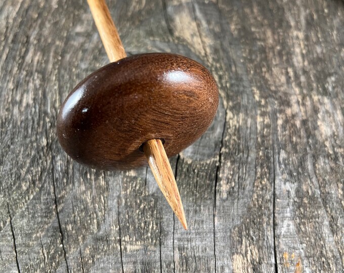 Medieval Style Drop Spindle for Spinning Wool in Upcycled Brown ...