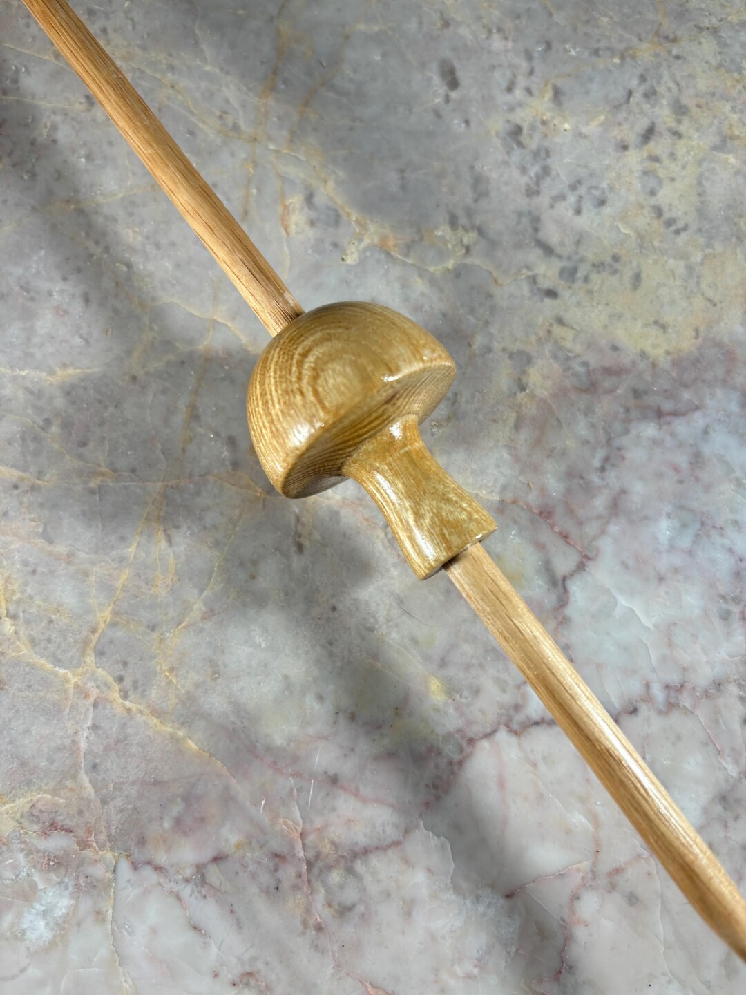 Mushroom-shaped Drop Double-pointed Spindle for Spinning in Repurposed ...