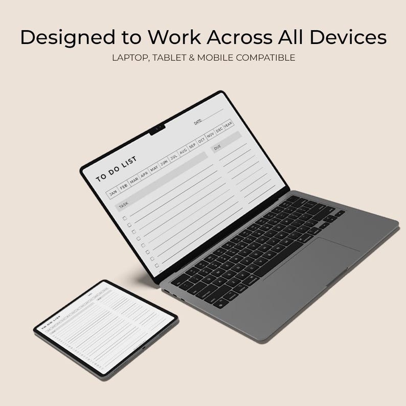 Minimalist To-do List Printable | Daily Task Planner (a4/a5/letter/6x9 ...