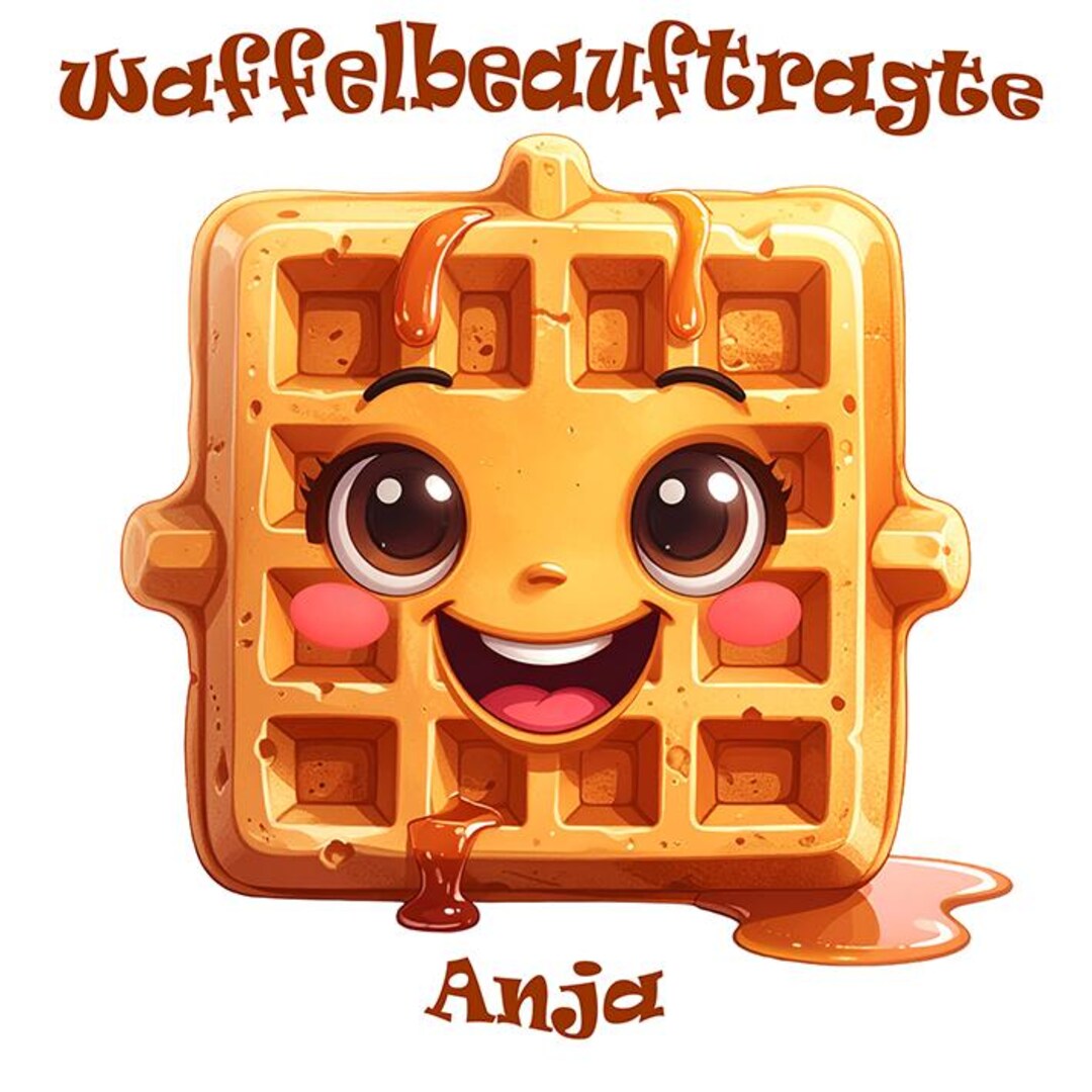 Digital Image With Desired Name, Waffle Representative, Different Sizes ...