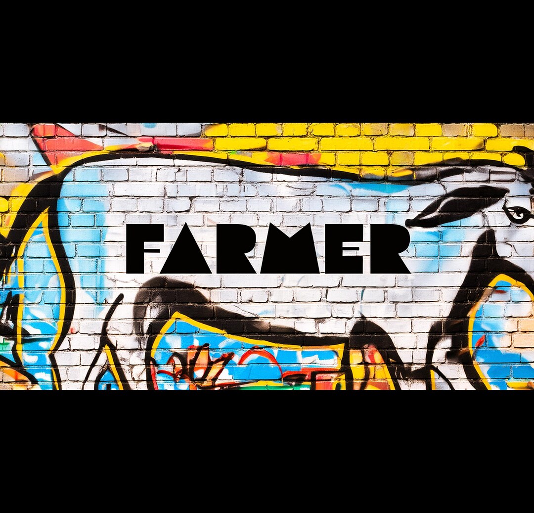 Farmer Font, Graffiti Street Art, Digital Images JPEG Files, 2 Sizes ...