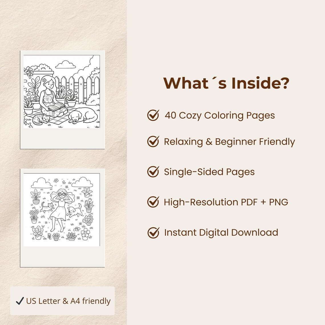 Soft Summer Days Coloring Book – Cozy & Relaxing Adult Coloring Pages ...