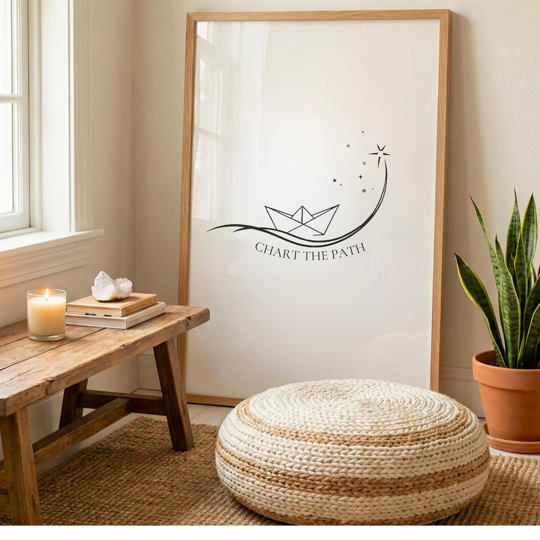 Origami Paper Boat Print | Inspirational Nursery Art (digital Download ...