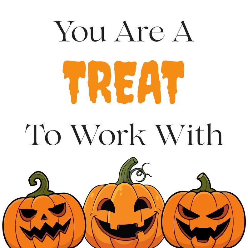 Printable Halloween Thank You Tags: Trick or Treat Favors (digital ...