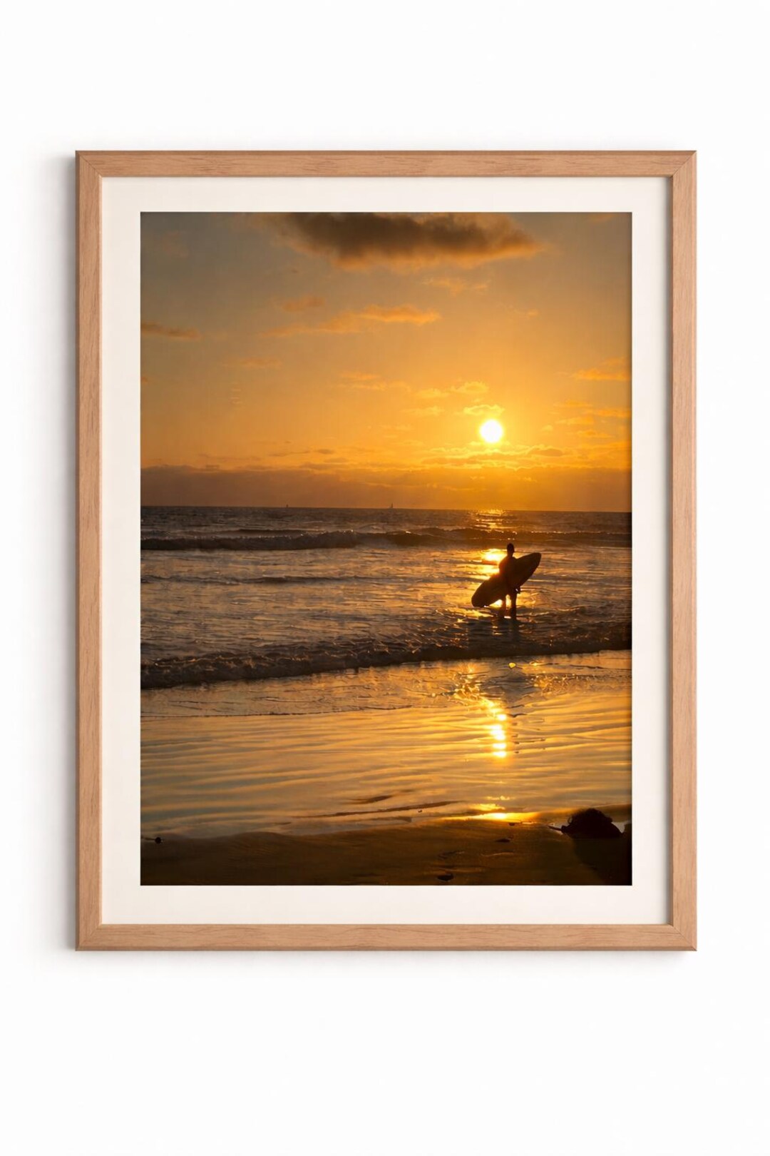 Digital Download of Original Print of Golden Surf - Etsy