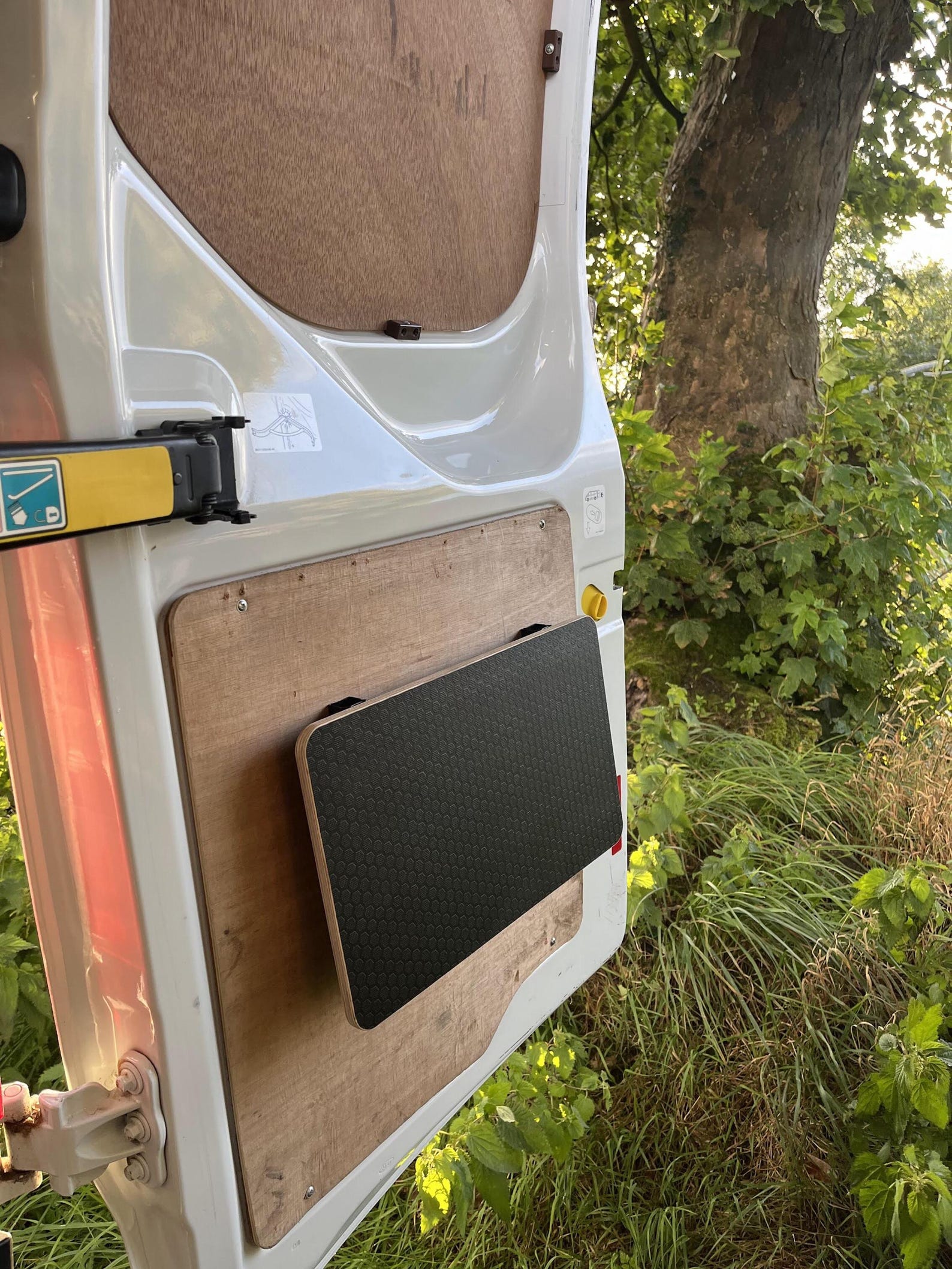 Folding Campervan Table/shelf - Black Hexa Birch Plywood - Etsy