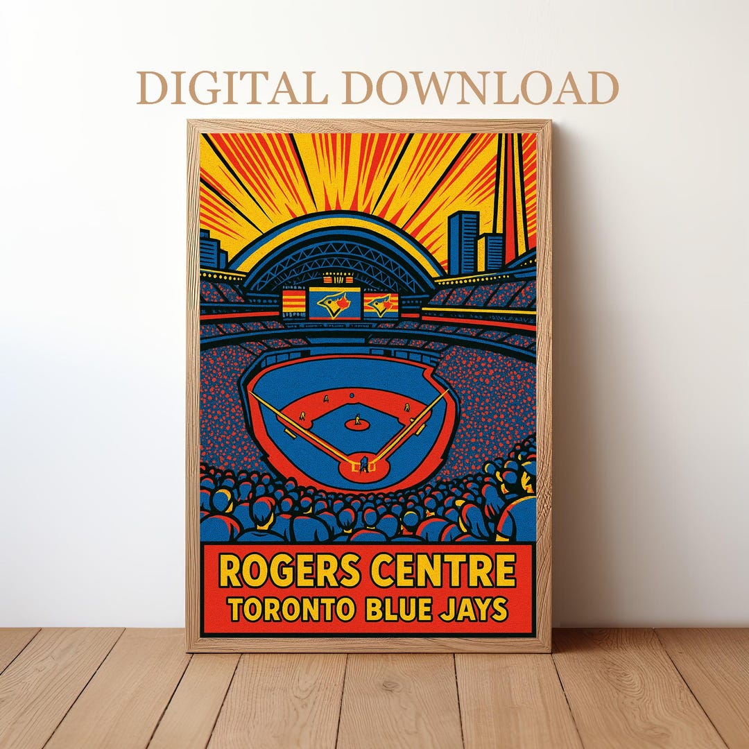 Rogers Centre Toronto Blue Jays: Baseball Stadium Poster Digital ...