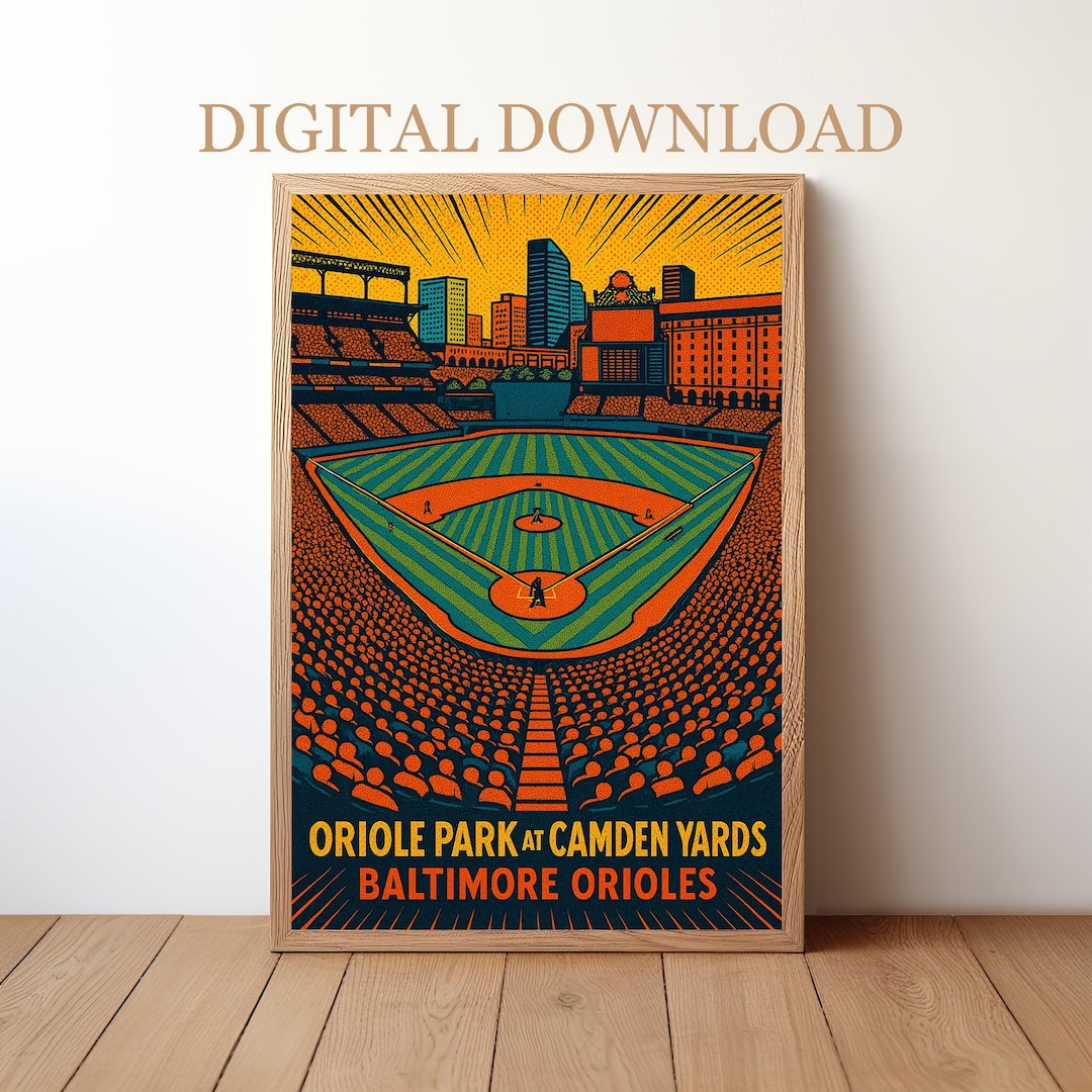 Oriole Park at Camden Yards Baltimore Orioles: Baseball Stadium Poster ...