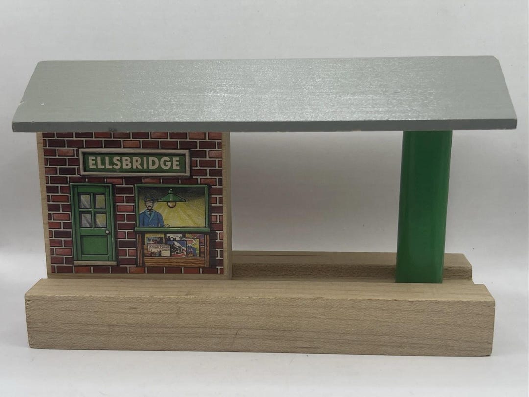 Thomas & Friends Wooden Railway Train ELLSBRIDGE PLATFORM STATION - Etsy