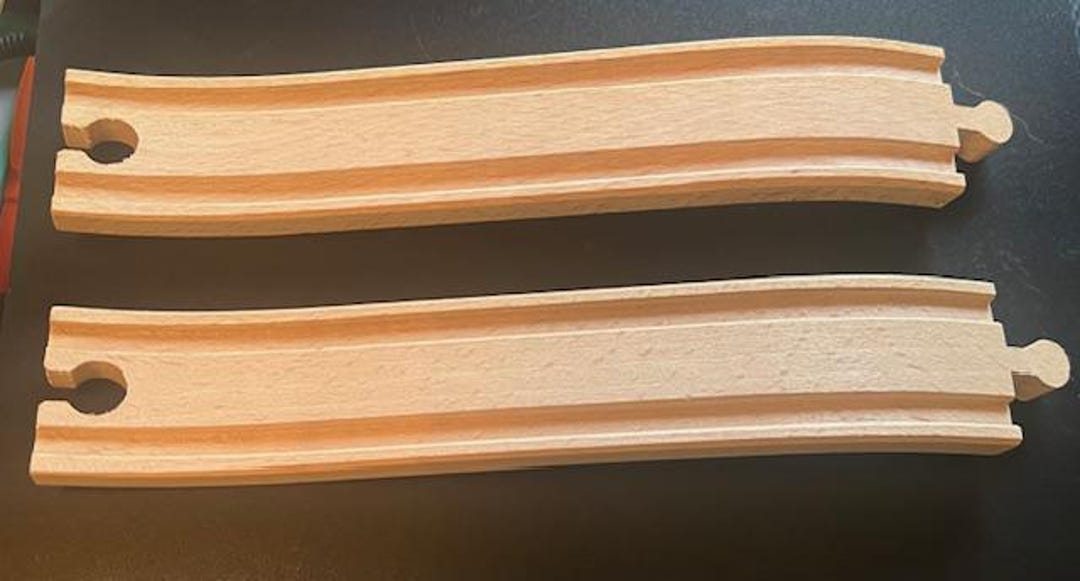 Wooden Ascending Ramp Track, Train Set Compatible (4 Pieces) - Etsy