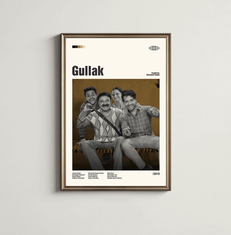 Gullak Poster - Tv Series Poster - Mid-century Art - Minimalist Movie ...