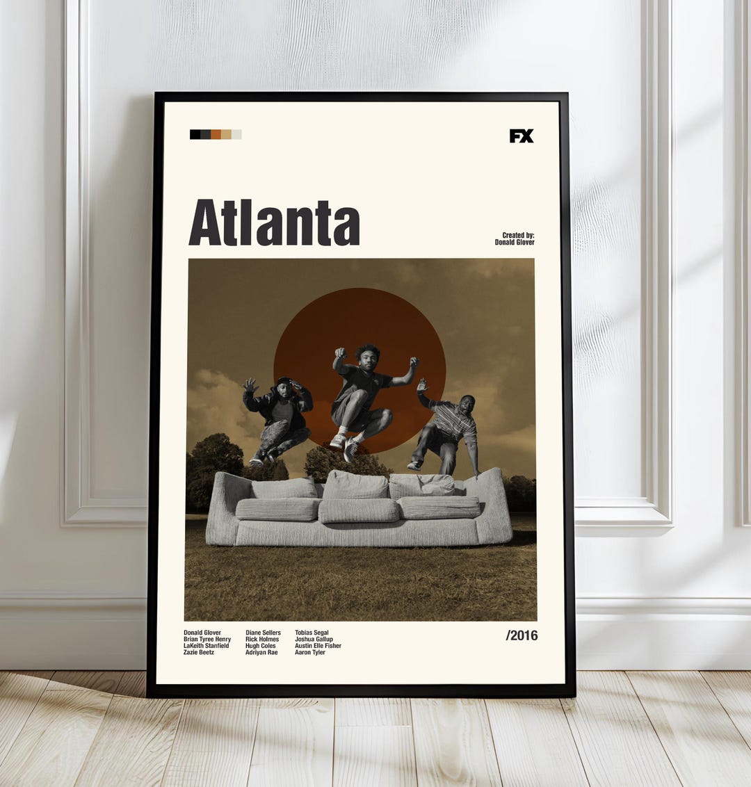 Atlanta Poster - Tv Series Poster - Mid-century Art - Minimalist Movie ...