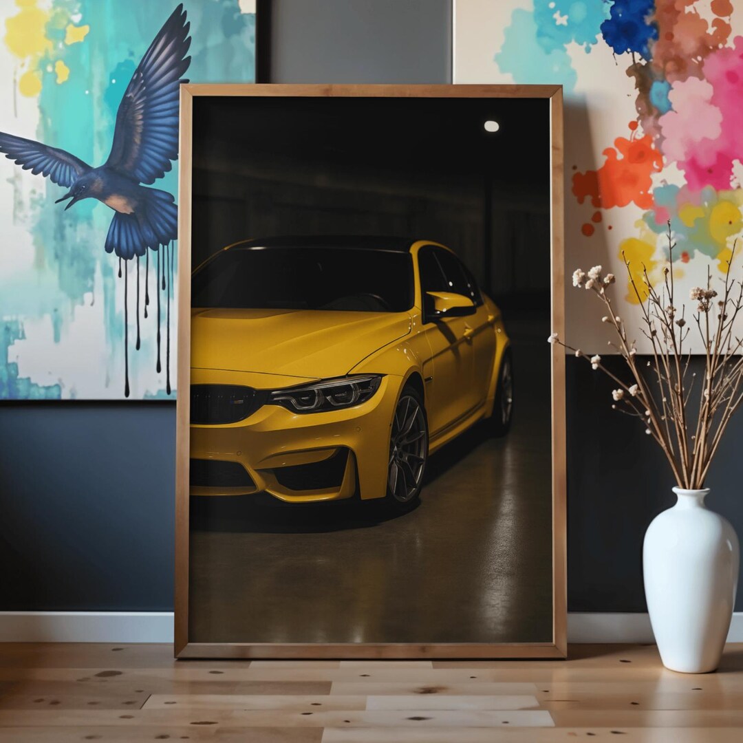 Buy BMW M3 F80 Poster | M Performance Poster | Modern Automotive Art ...