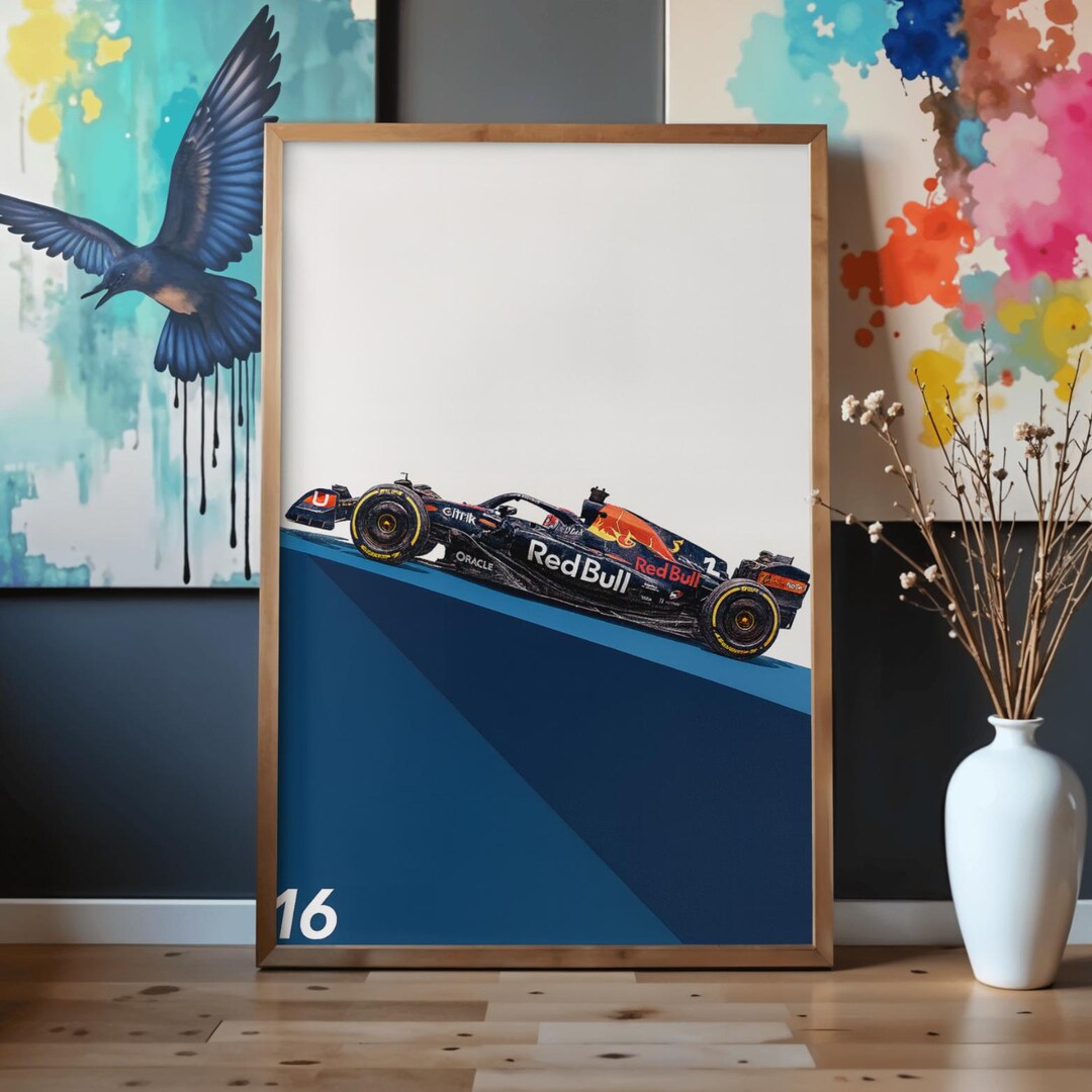 Red Bull Racing F1 Poster | Modern Formula 1 | Minimalist Motorsport ...