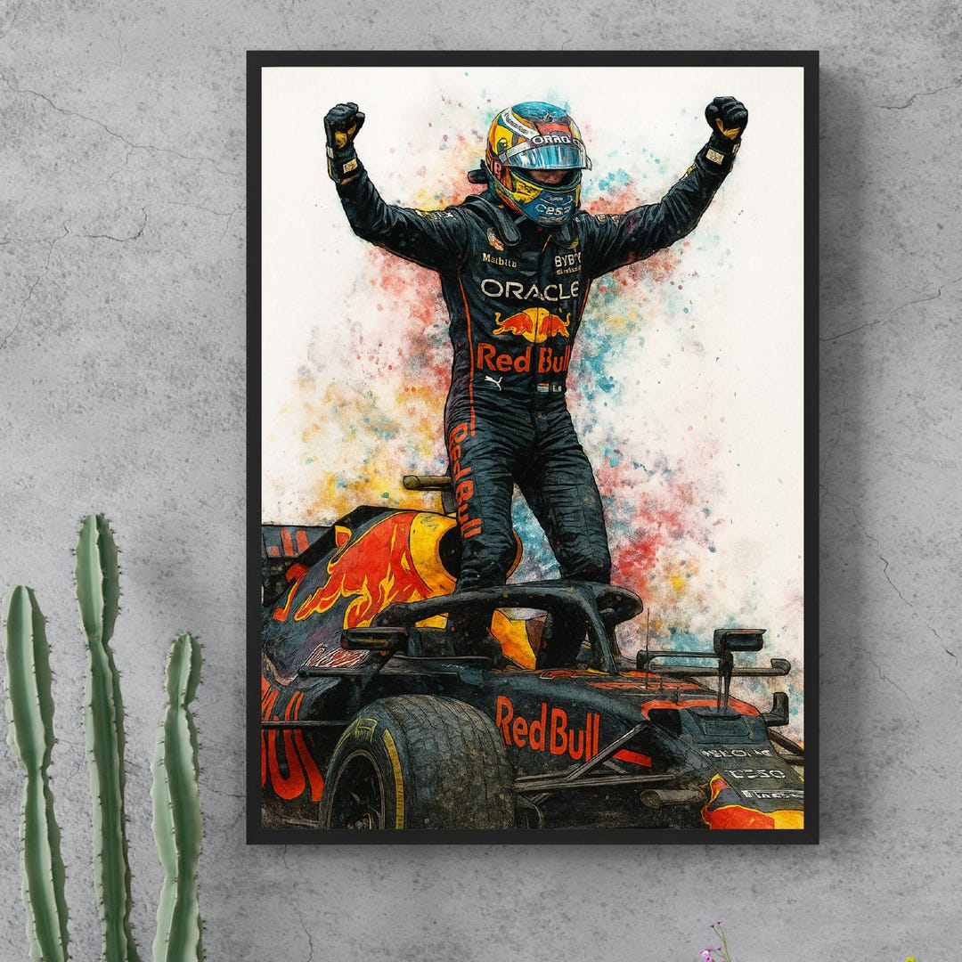 Celebrating an F1 Driver – Modern Racing Art, Abstract Digital Painting ...
