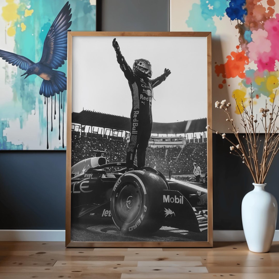 Celebrating an F1 Driver – Modern Racing Art, Abstract Digital Painting ...