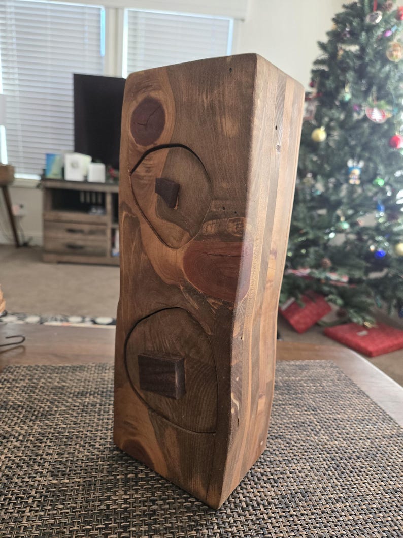 Handmade Cedar Bandsaw Box From Reclaimed Fence Board | Rustic Wooden ...