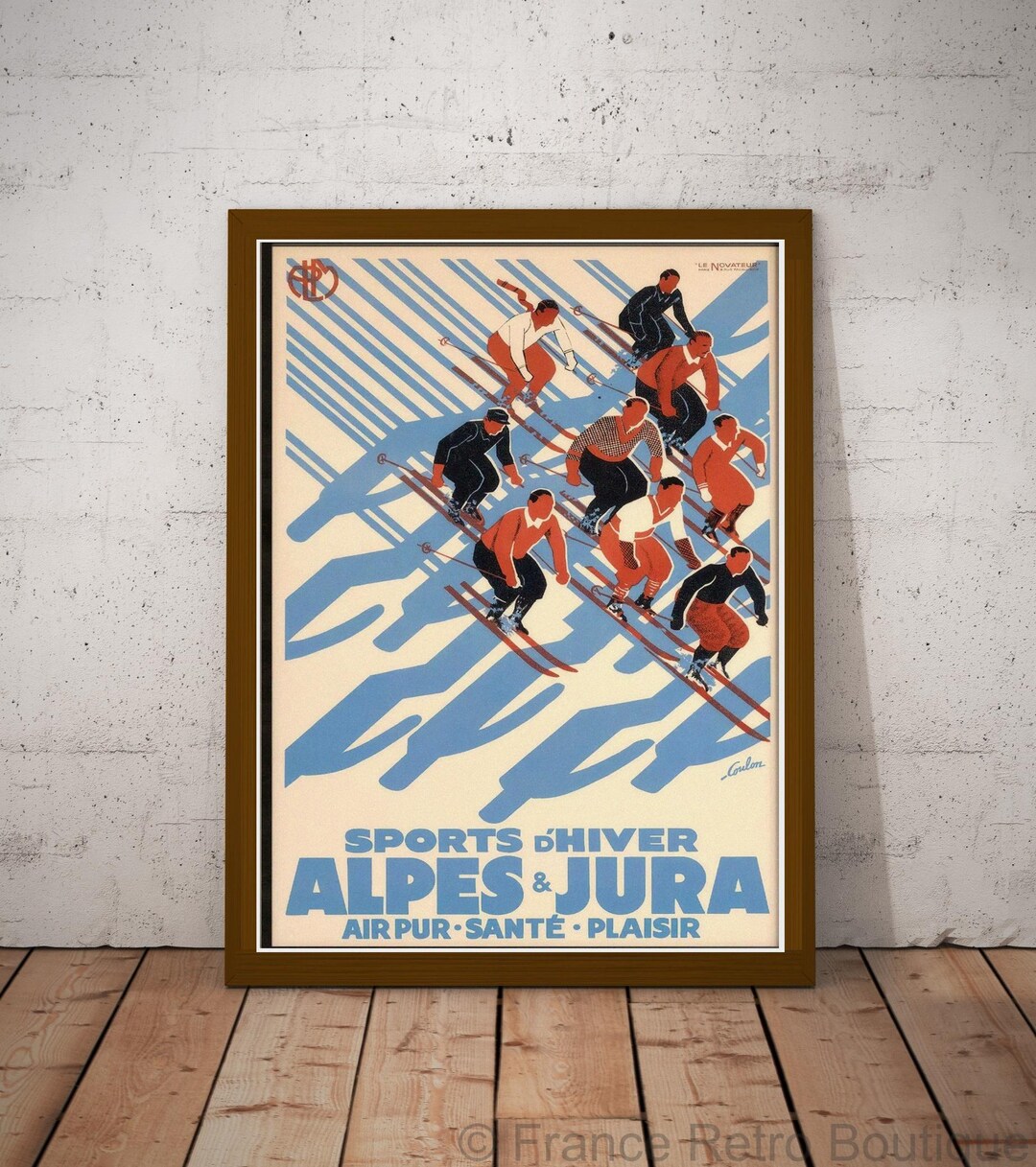 Travel Poster From the Alps and Jura by Eric De Coulon - Etsy