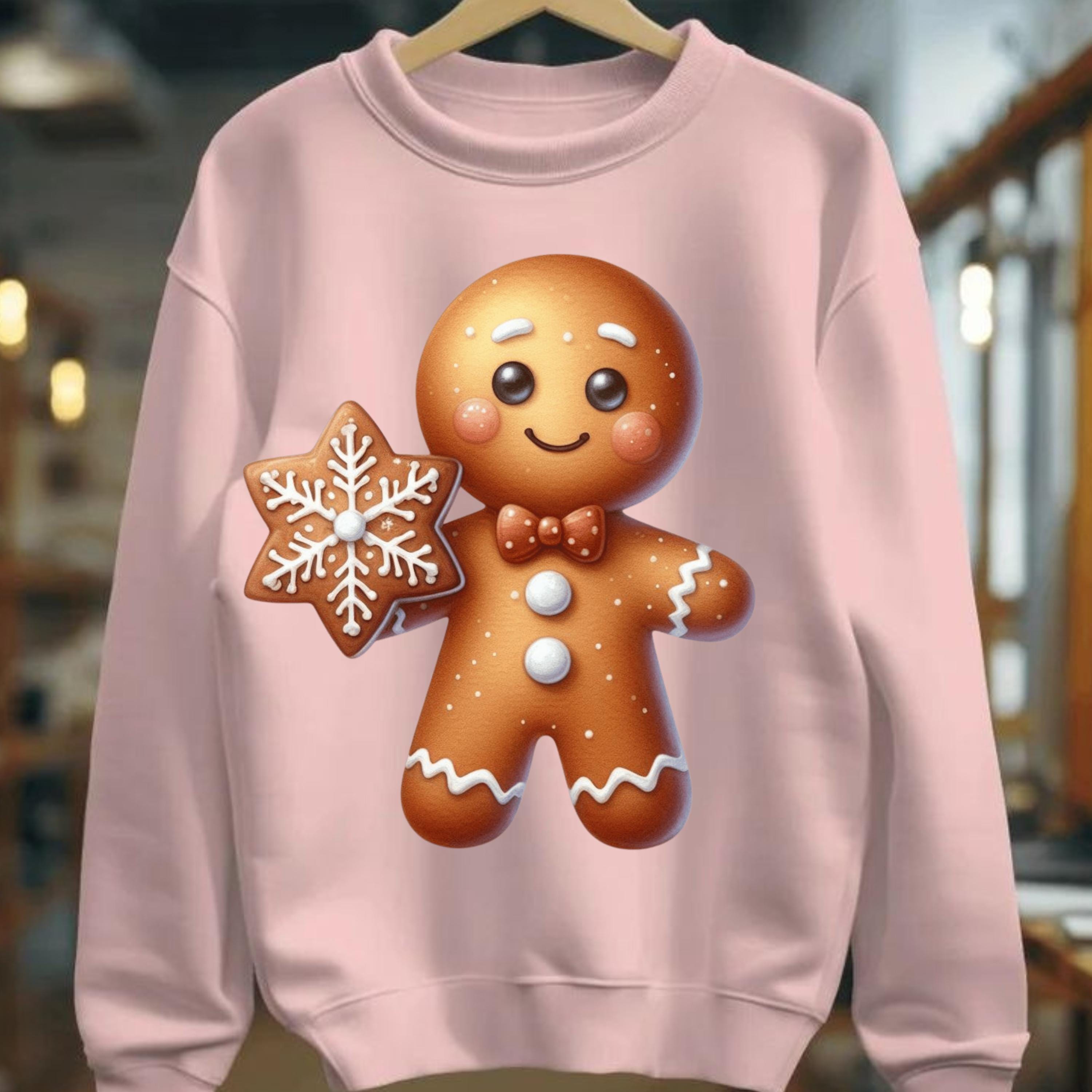 Gingerbread Man Clipart Bundle | Festive Christmas Cookie Pngs ...
