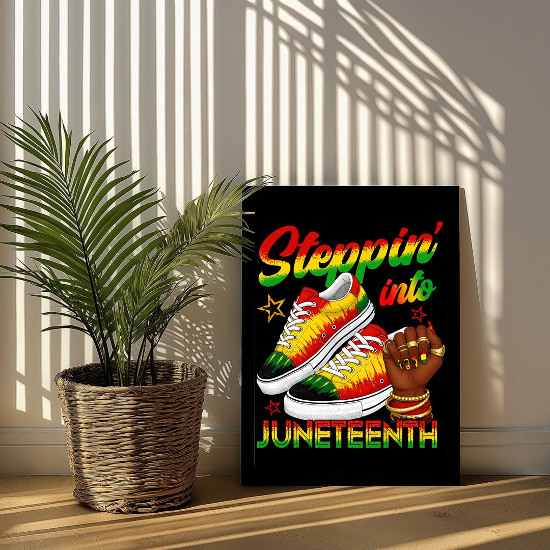 Steppin’ Into Juneteenth PNG | African American Pride Sublimation ...