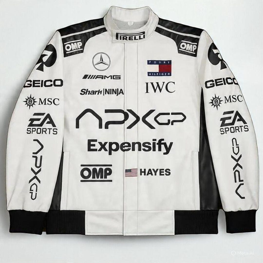 APX GP Racing Jacket: Brad Pitt Formula 1 Movie Team Jacket Inspired ...