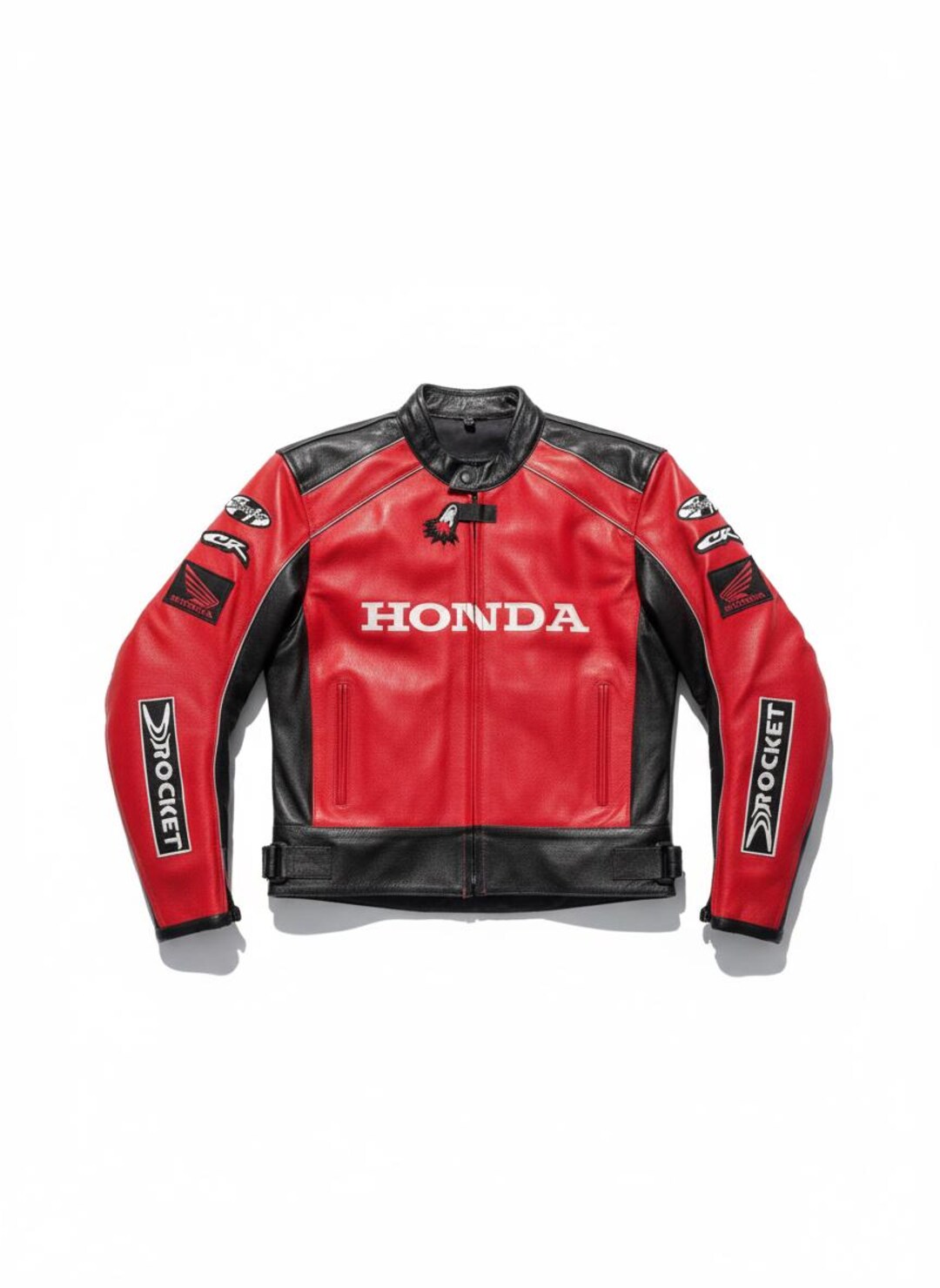 Racing Leather Motorcycle Jacket – Red & Black | Riding Gear - Etsy