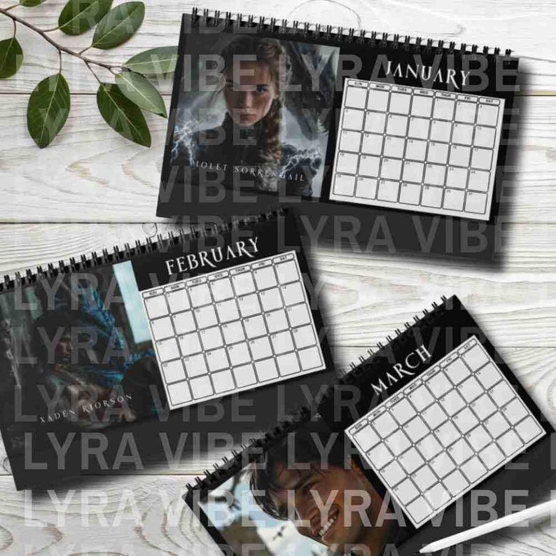 Fourth Wing Desktop Calendar 2026 Romantasy Merch Booktok Merch ...