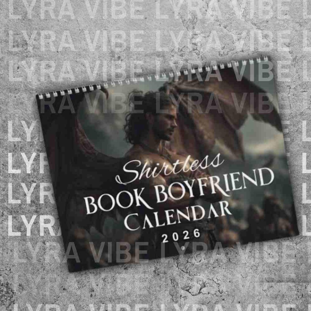 Shirtless Book Boyfriend Calendar 2026 Morally Gray Romantasy Merch ...