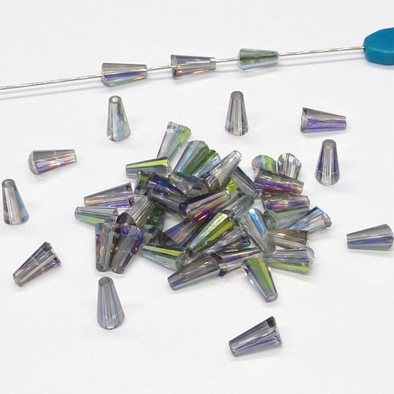 Glass Cone Beads - Etsy