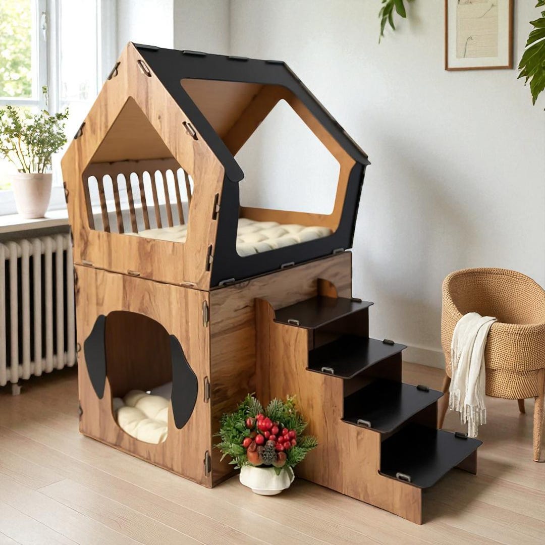 MDF Terrace Dog House: Small Breed Pet Kennel, Personalized Dog Kennel ...