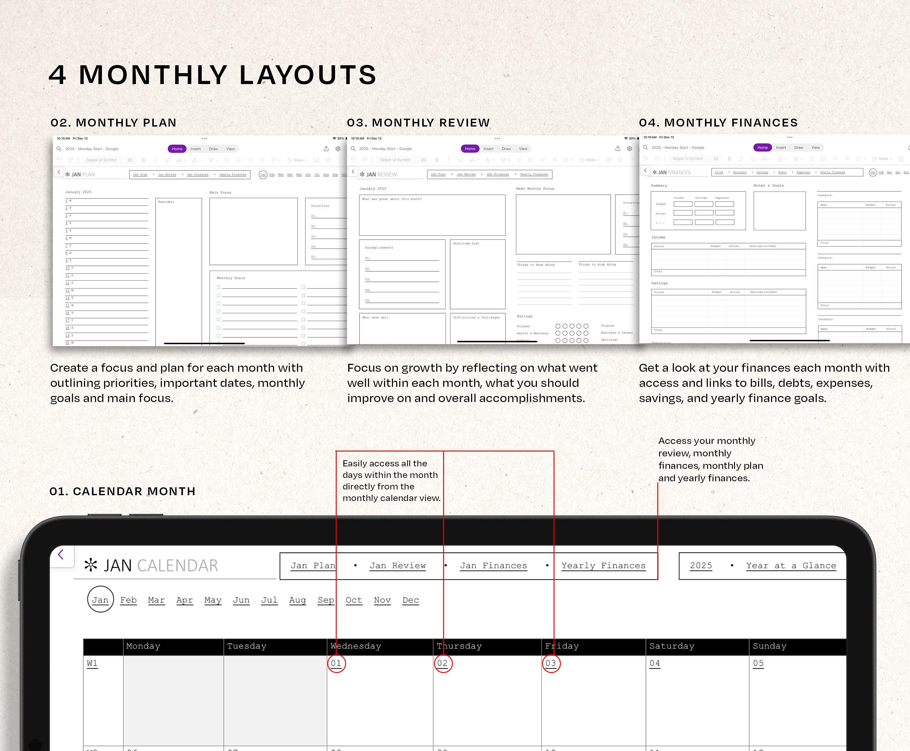 2026 Onenote Planner • Hyperlinked Digital Planner • One Note Template ...
