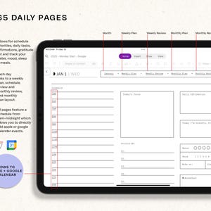 Onenote Planner 2026 • Hyperlinked Digital Planner • One Note Template ...