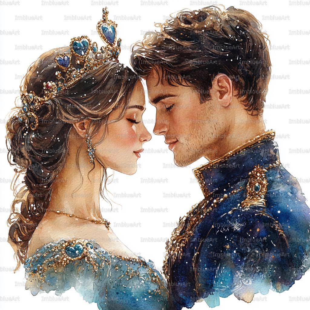 24 Crown Clipart, Royal Love Crowns Prince Princess Romantic Wedding ...