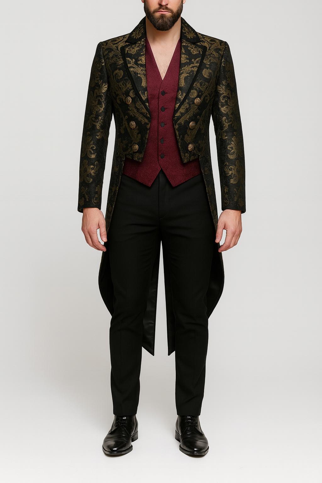 Victorian Brocade Tailcoat - Steampunk Gothic Frock Coat - Etsy UK