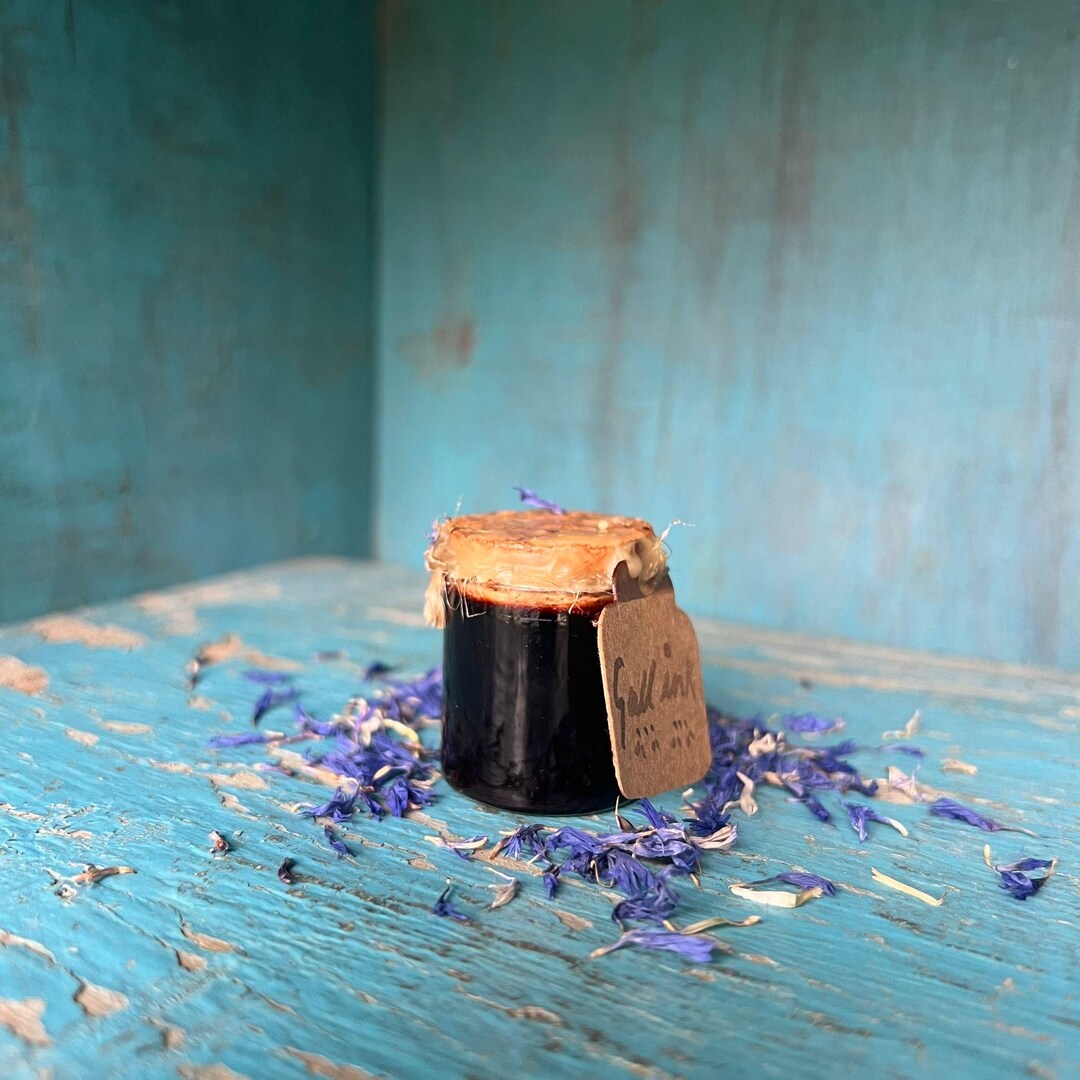 Oak Gall Ink & Bamboo Pen, a Natural Pigment Ink Made in Cornwall Glass ...