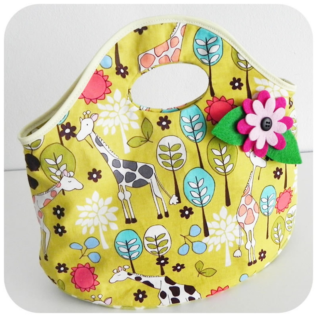 Nina Handbag , Back to School Bag PDF Pattern and Tutorial Multipurpose ...