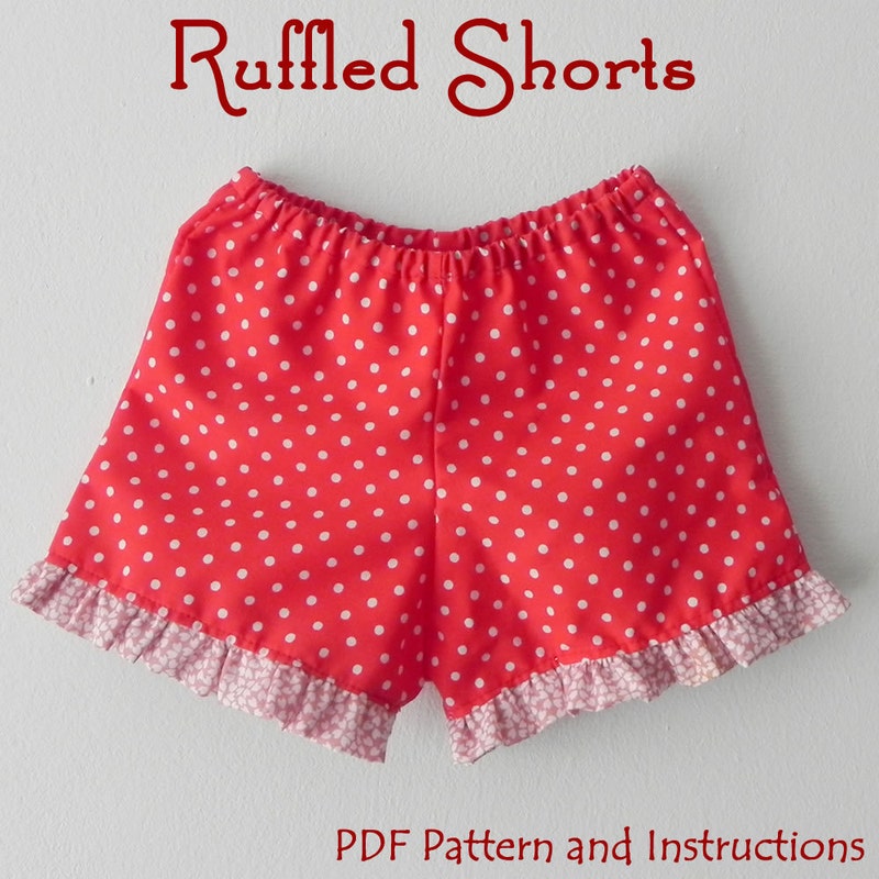 Girls Shorts Pattern - Etsy