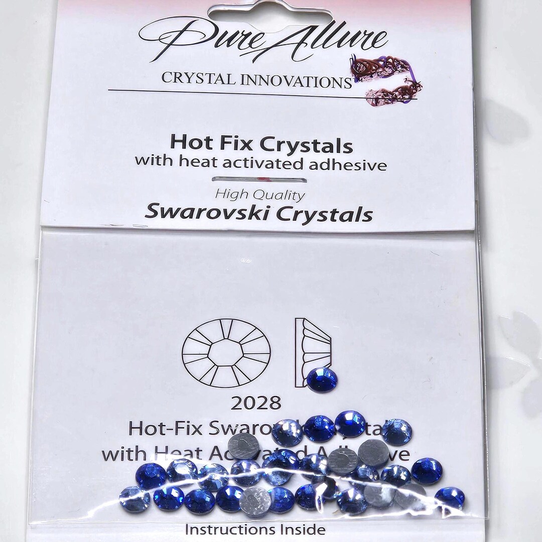 Blue Mix Swarovski Hot-fix Flat Back Crystals 4mm (30 Pcs) - Etsy
