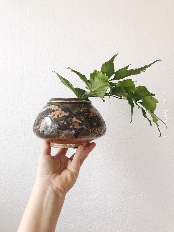 Vintage pottery / 70s pottery vase / studio pottery | Etsy