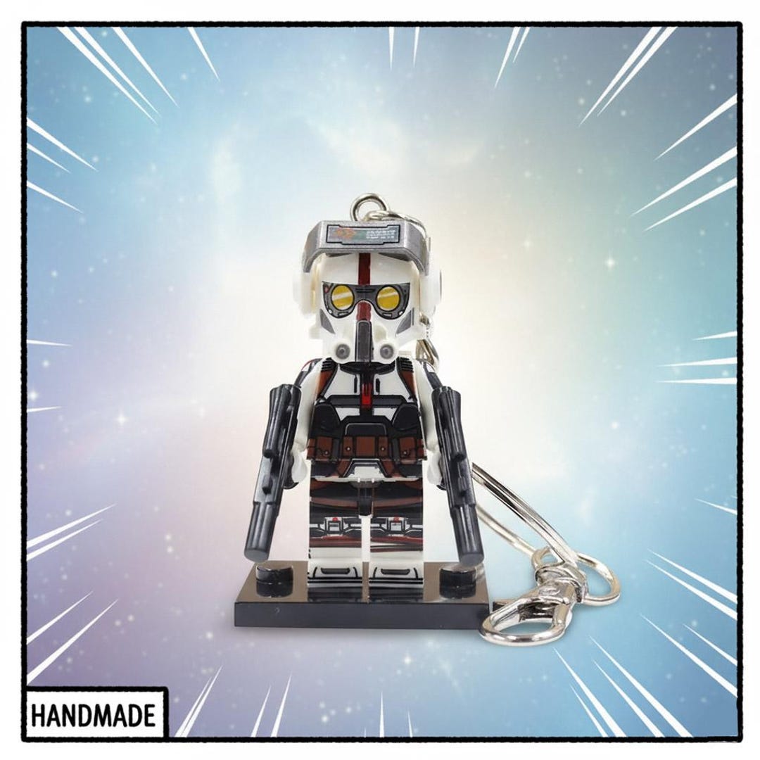 Handmade Bad Batch Tech Minifigure Keychain - Custom Star Wars Clone ...