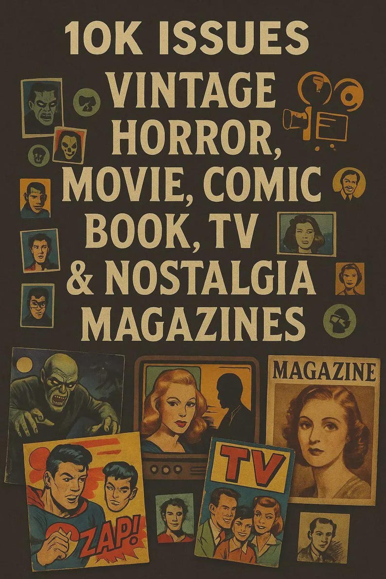10000 Nostalgic Comics, Movie Magazines, Horror, Fantastic, Retro ...