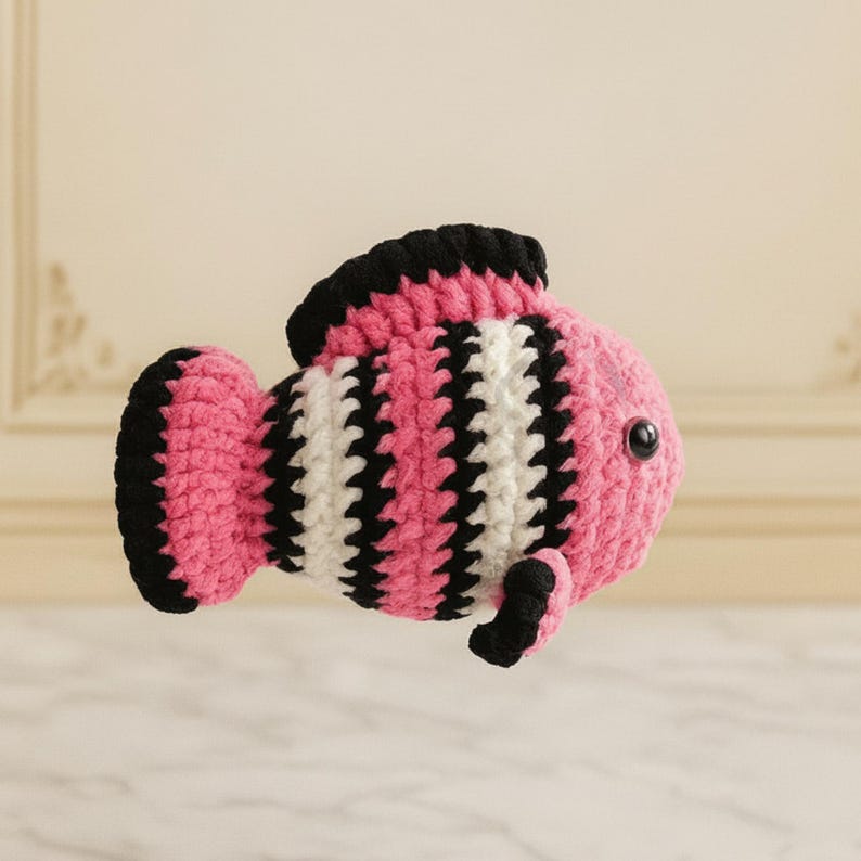 4 in 1 Ocean No-sew Crochet Pattern – Amigurumi Dory, Nemo, Mussel ...