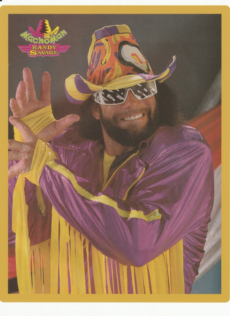 Vintage Style Macho King Randy Savage WWF Wrestling T-shirt WWE - Etsy