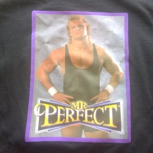 Vintage Style Mr Perfect WWF Wrestling T-shirt WWE - Etsy