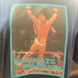 Vintage Style Ultimate Warrior WWF Wrestling T-shirt WWE - Etsy