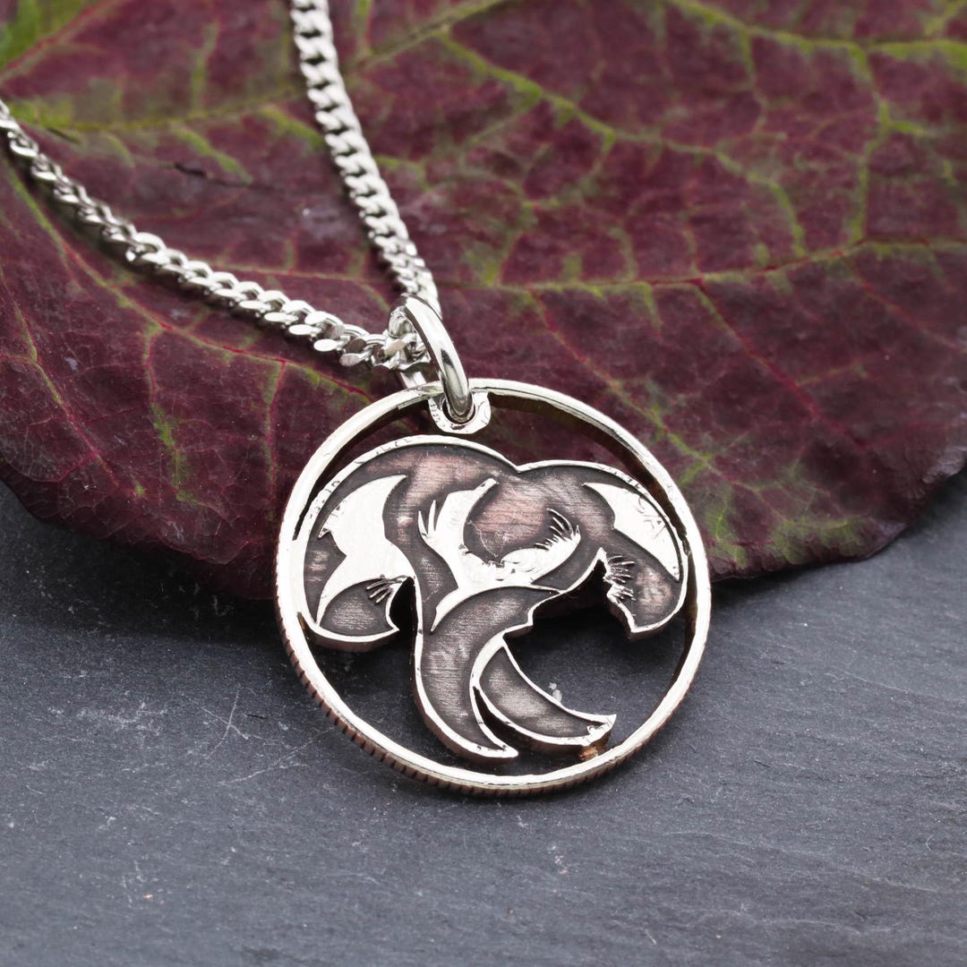 Forest Mushroom Coin Necklace, Woodland Jewelry - Etsy
