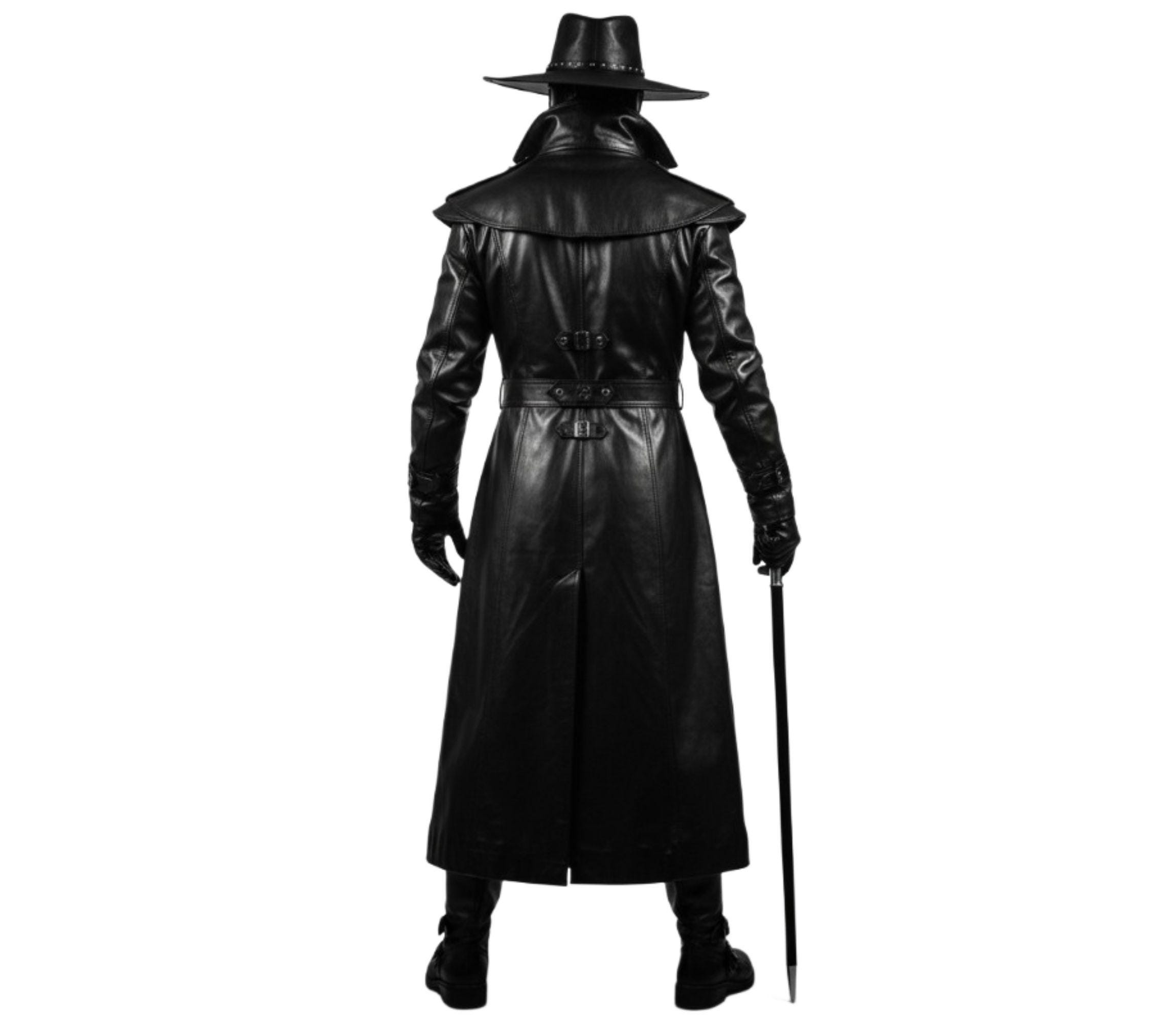 Leather Plague Doctor Costume - Gothic Medieval Robe, Halloween Outfit ...