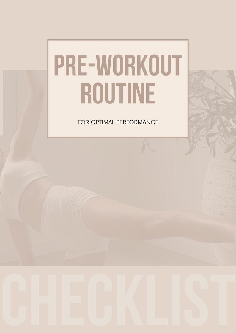Fitness Checklist: Digital Download - Etsy
